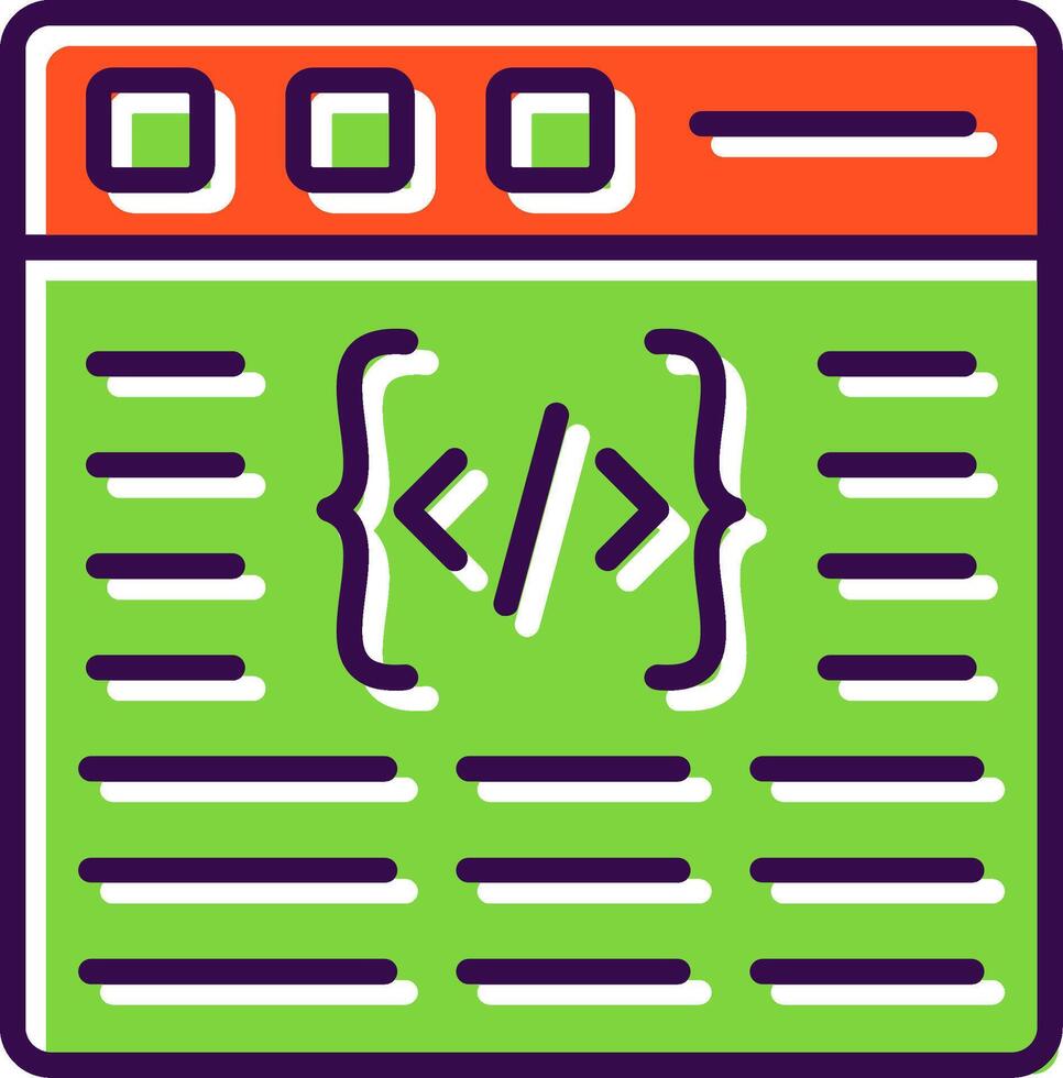 Coding filled Design Icon 44201667 Vector Art at Vecteezy