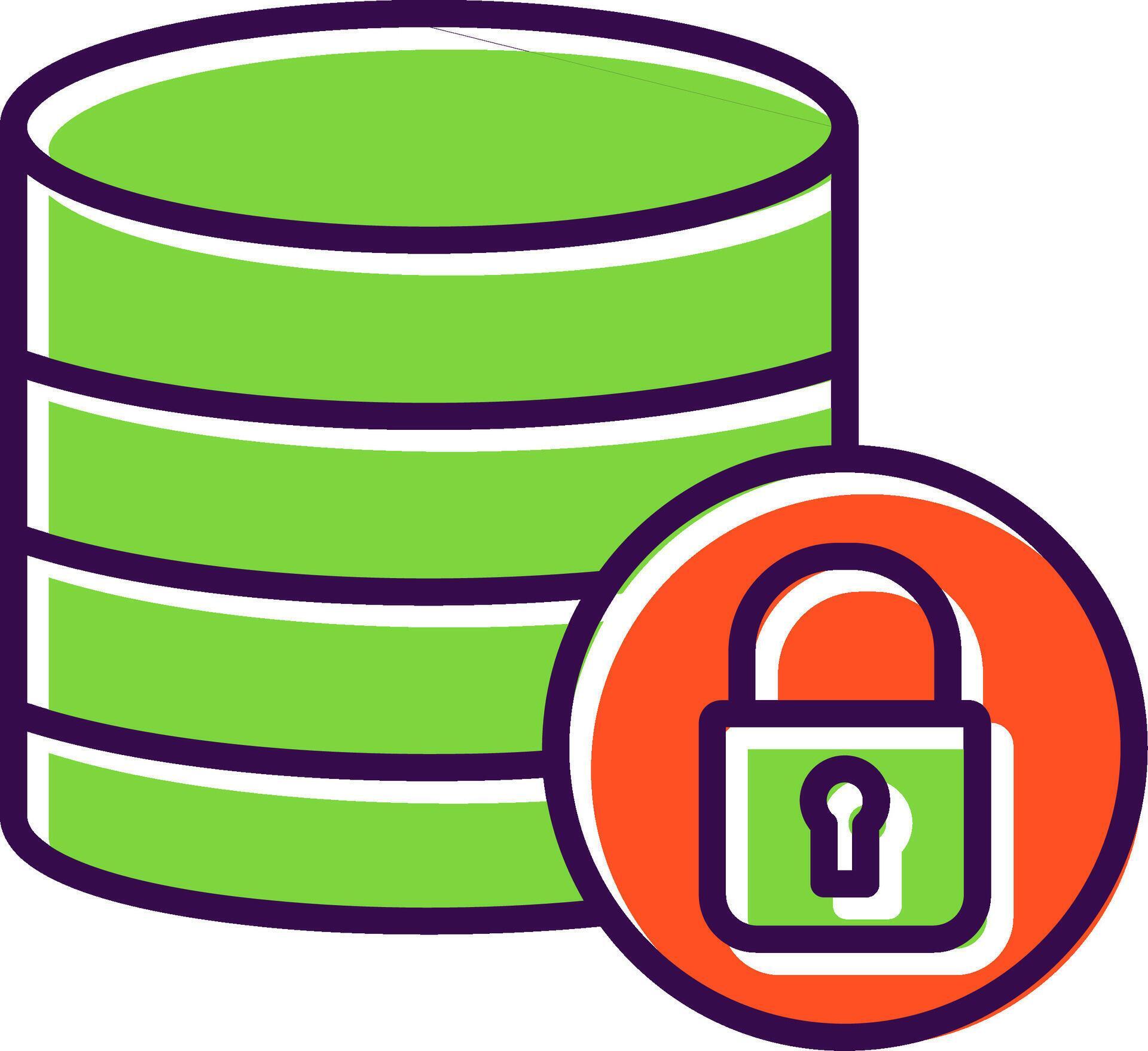 secure Database filled Design Icon 44201722 Vector Art at Vecteezy