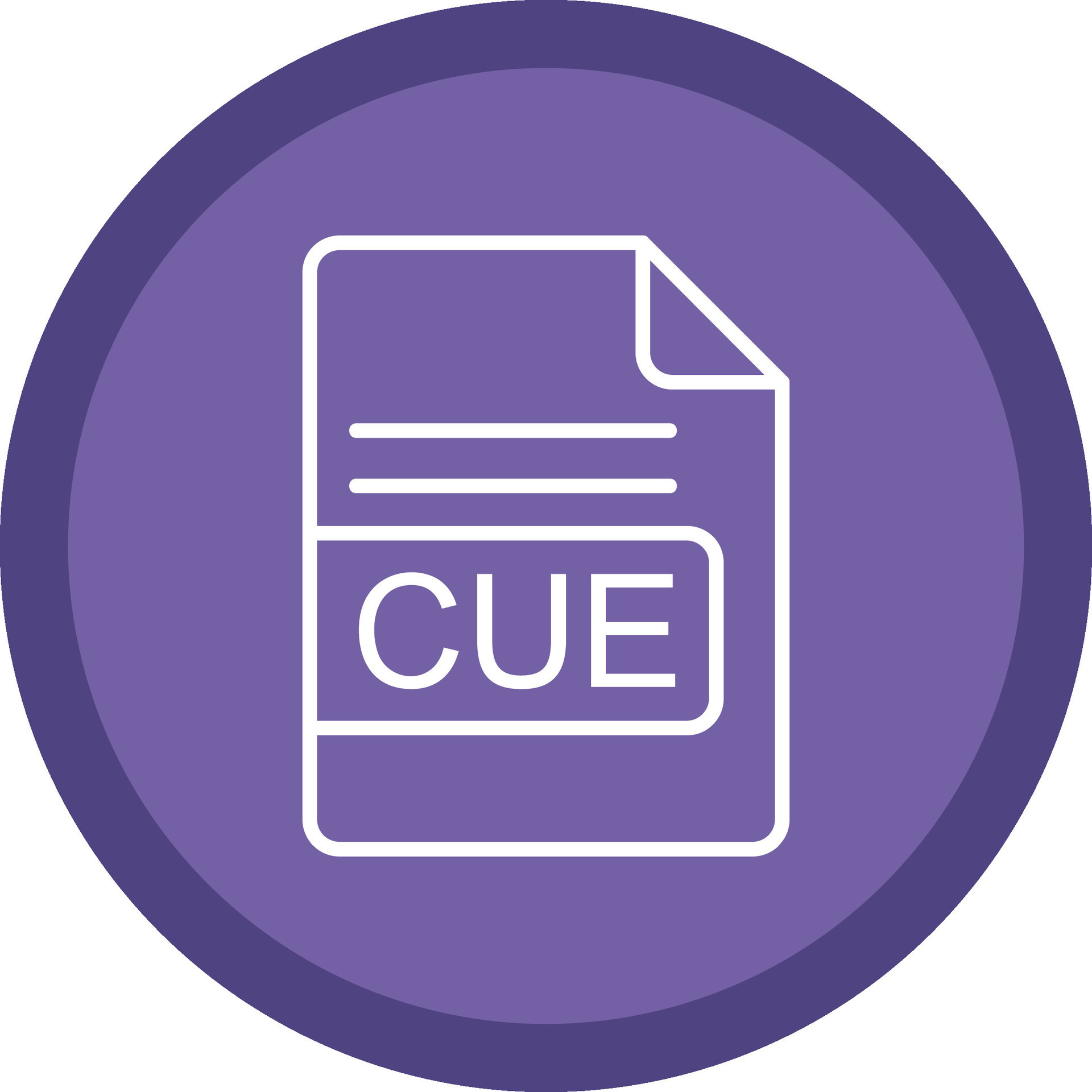 Cue File Format Line Multi Circle Icon 44201934 Vector Art At Vecteezy