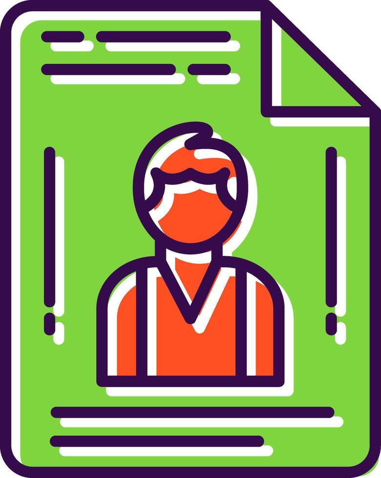 Personal File filled Design Icon 44202554 Vector Art at Vecteezy