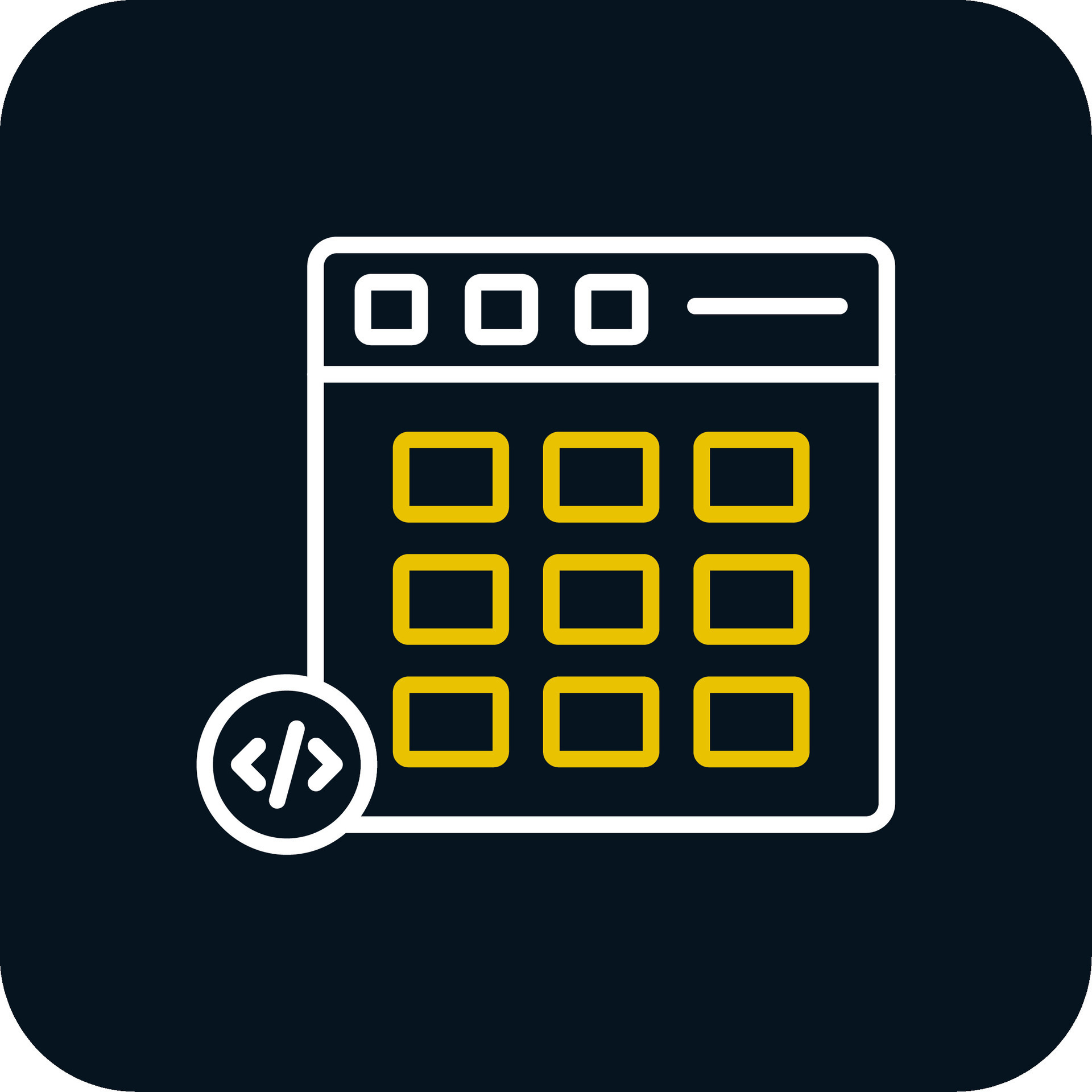 Module Line Red Circle Icon 44203614 Vector Art at Vecteezy