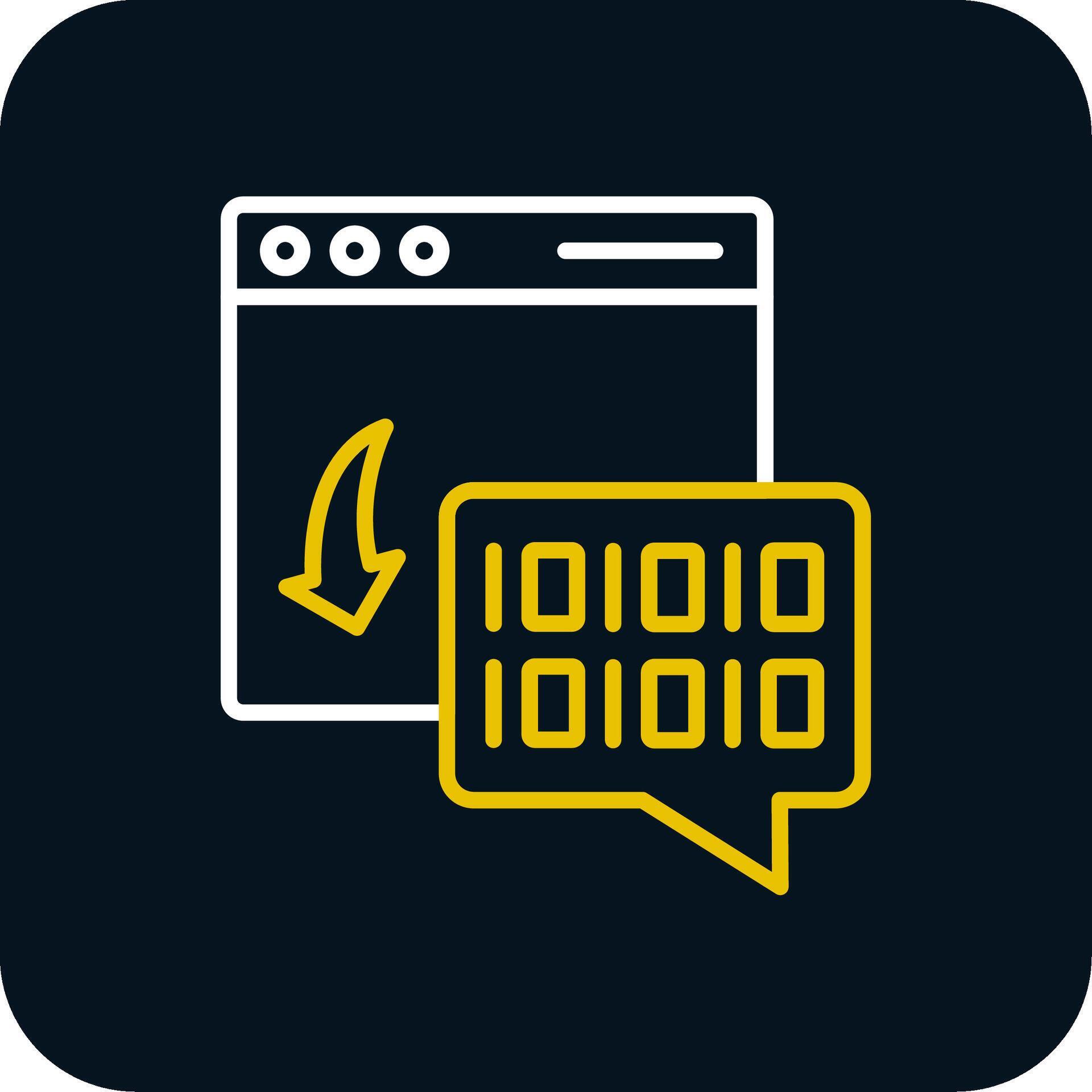 Binary Code Line Red Circle Icon 44204027 Vector Art at Vecteezy