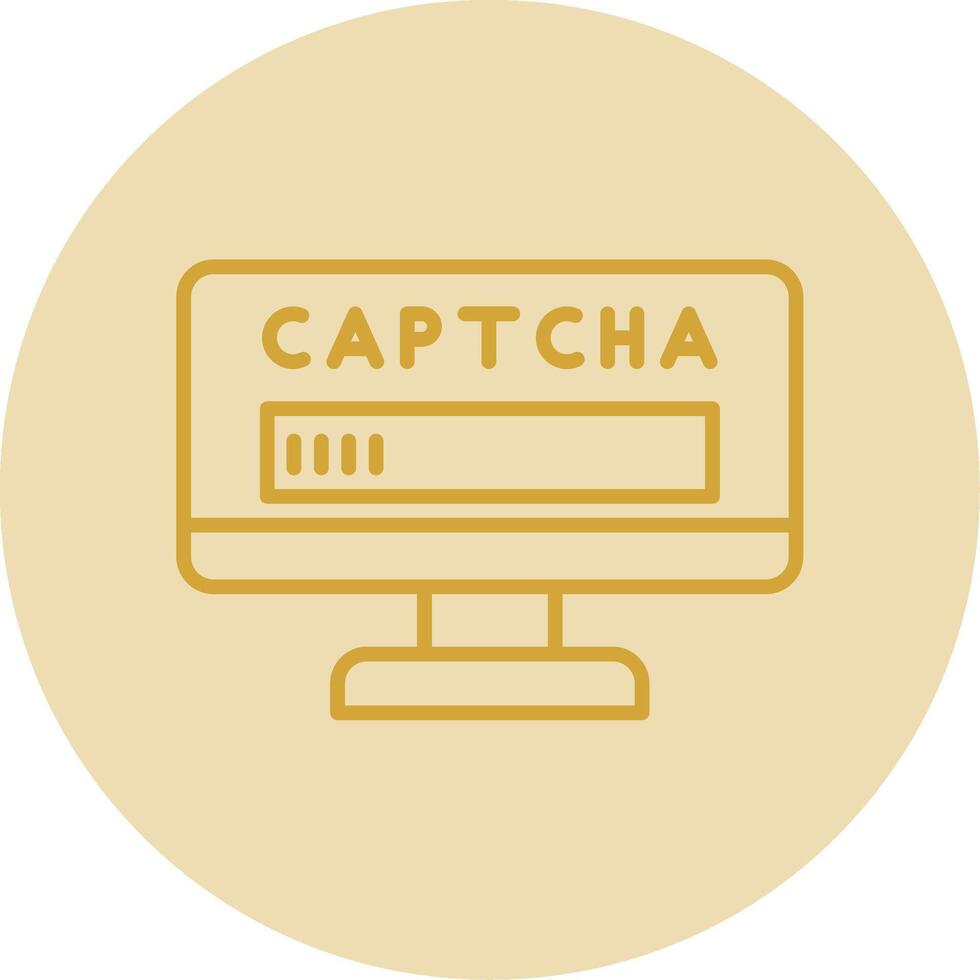 Captcha Line Yellow Circle Icon 44204397 Vector Art At Vecteezy