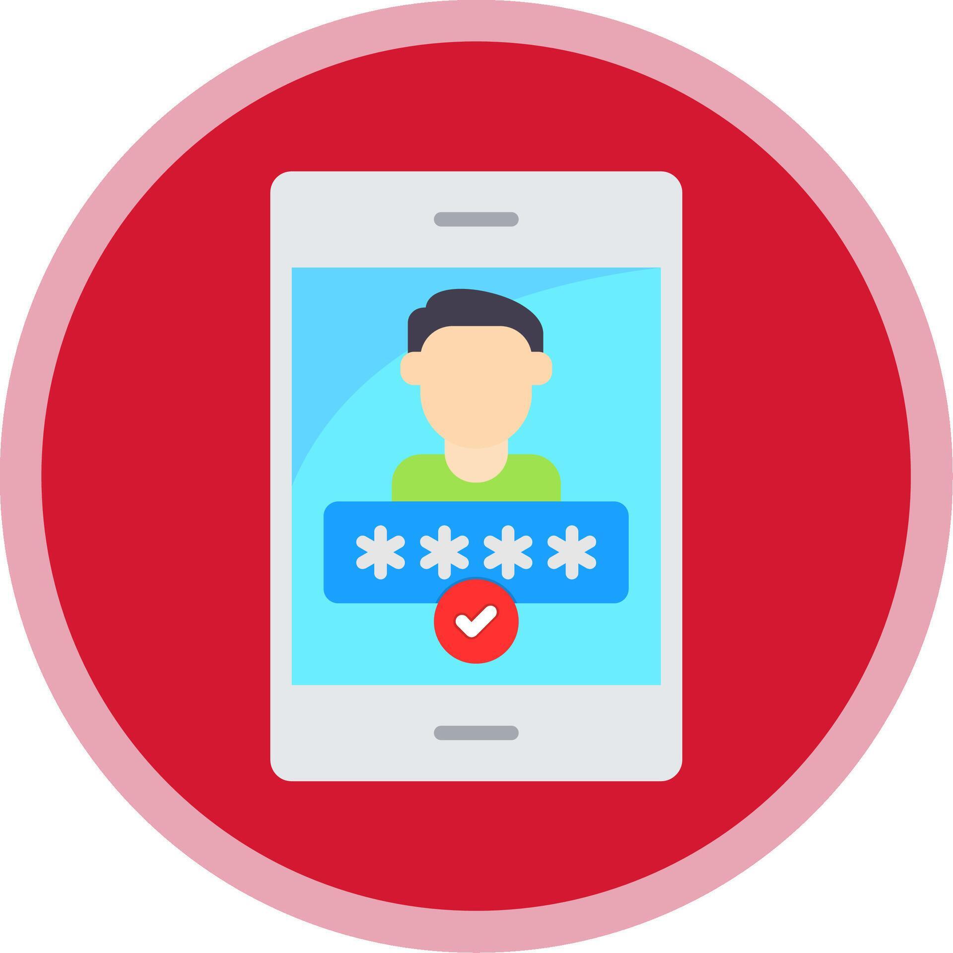 Authentication Flat Multi Circle Icon 44206815 Vector Art at Vecteezy