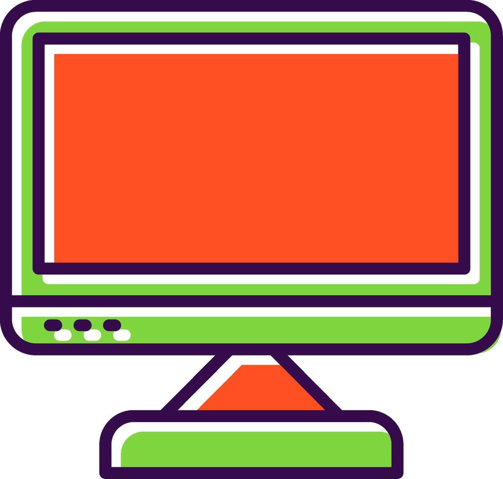 Computer filled Design Icon 44207177 Vector Art at Vecteezy