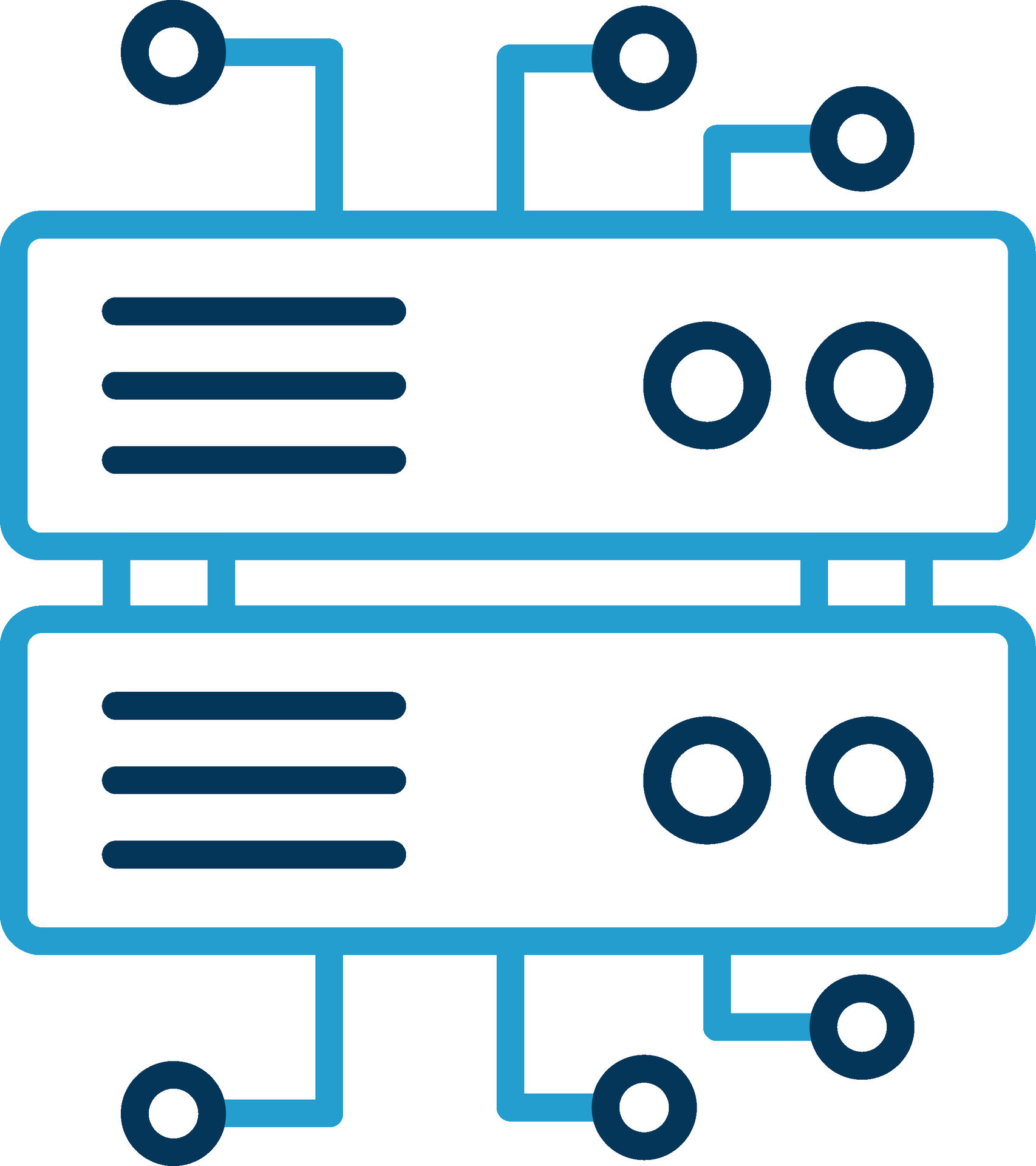 Database Architecture Line Blue Two Color Icon 44209451 Vector Art At Vecteezy