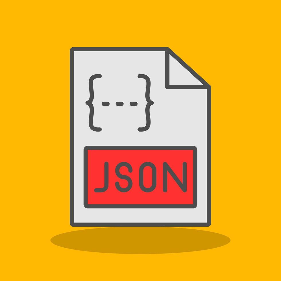 Json Filled Shadow Icon 44211497 Vector Art at Vecteezy