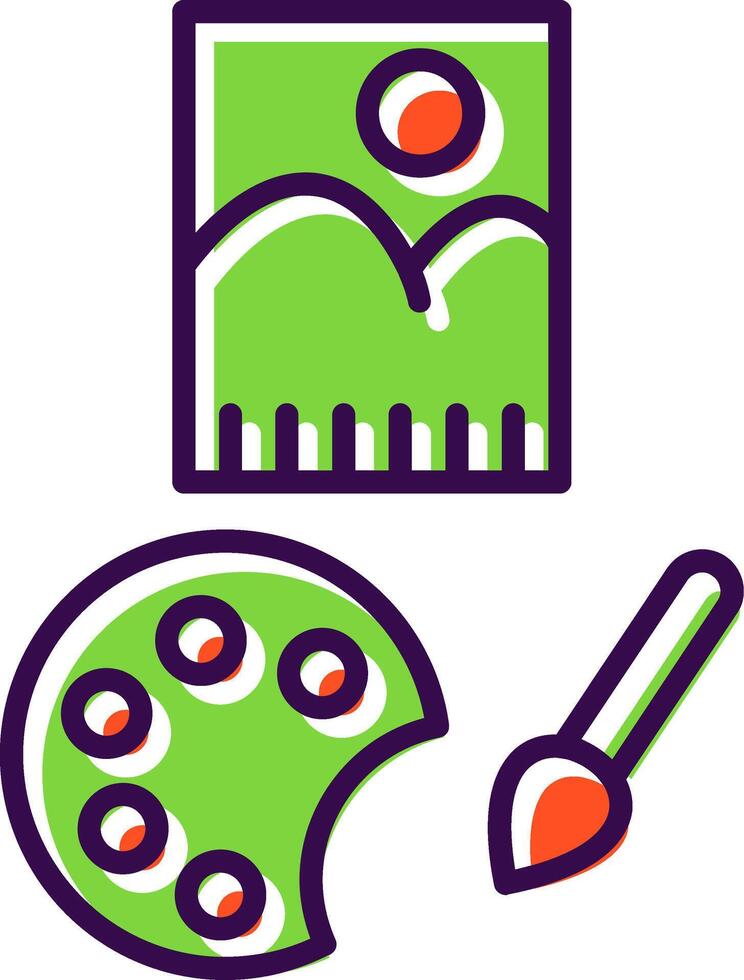 Painting filled Design Icon 44213164 Vector Art at Vecteezy