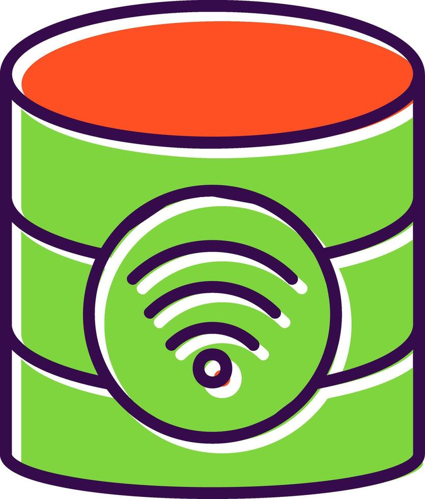 Wireless Database filled Design Icon 44213313 Vector Art at Vecteezy