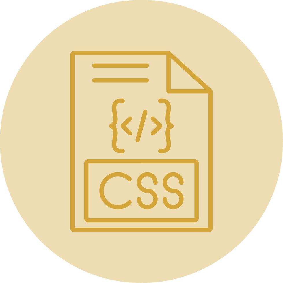 Css Line Yellow Circle Icon 44215024 Vector Art at Vecteezy