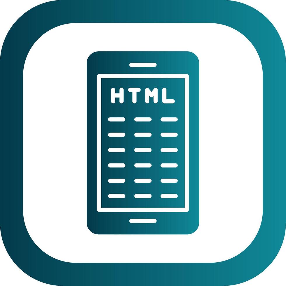 Mobile Coding Glyph Gradient Corner Icon 44220266 Vector Art at Vecteezy