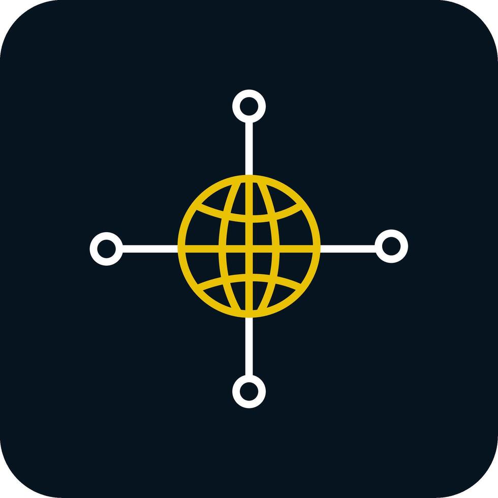 Networking Line Red Circle Icon 44222016 Vector Art At Vecteezy