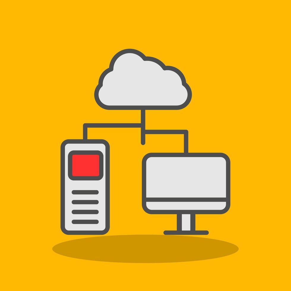 Cloud Computing Filled Shadow Icon 44222766 Vector Art at Vecteezy