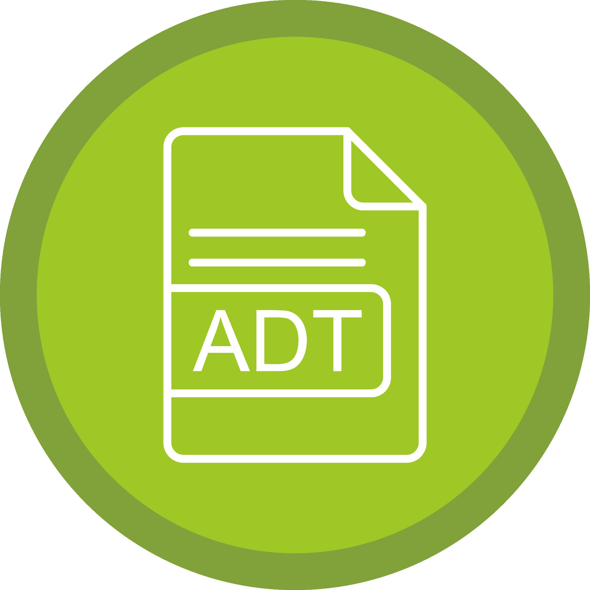 Adt File Format Line Multi Circle Icon 44224377 Vector Art At Vecteezy