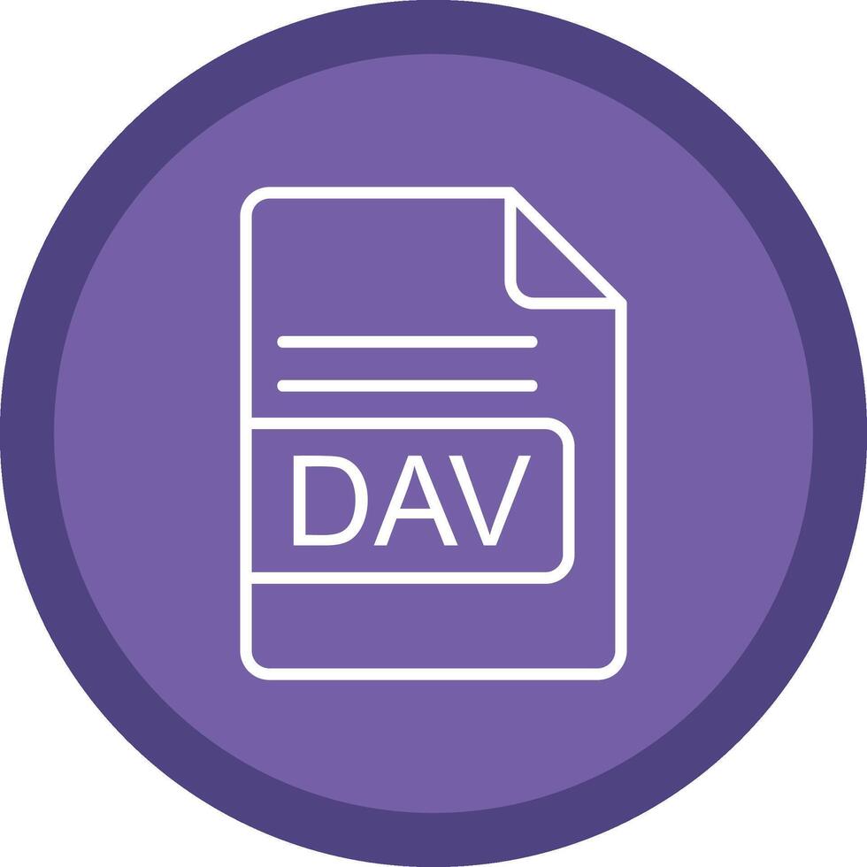 DAV File Format Line Multi Circle Icon 44224393 Vector Art at Vecteezy