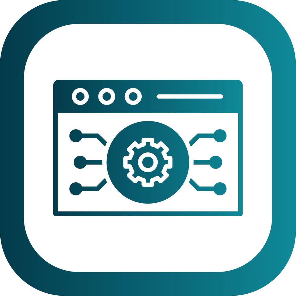 Website Algorithm Glyph Gradient Corner Icon 44224454 Vector Art at ...