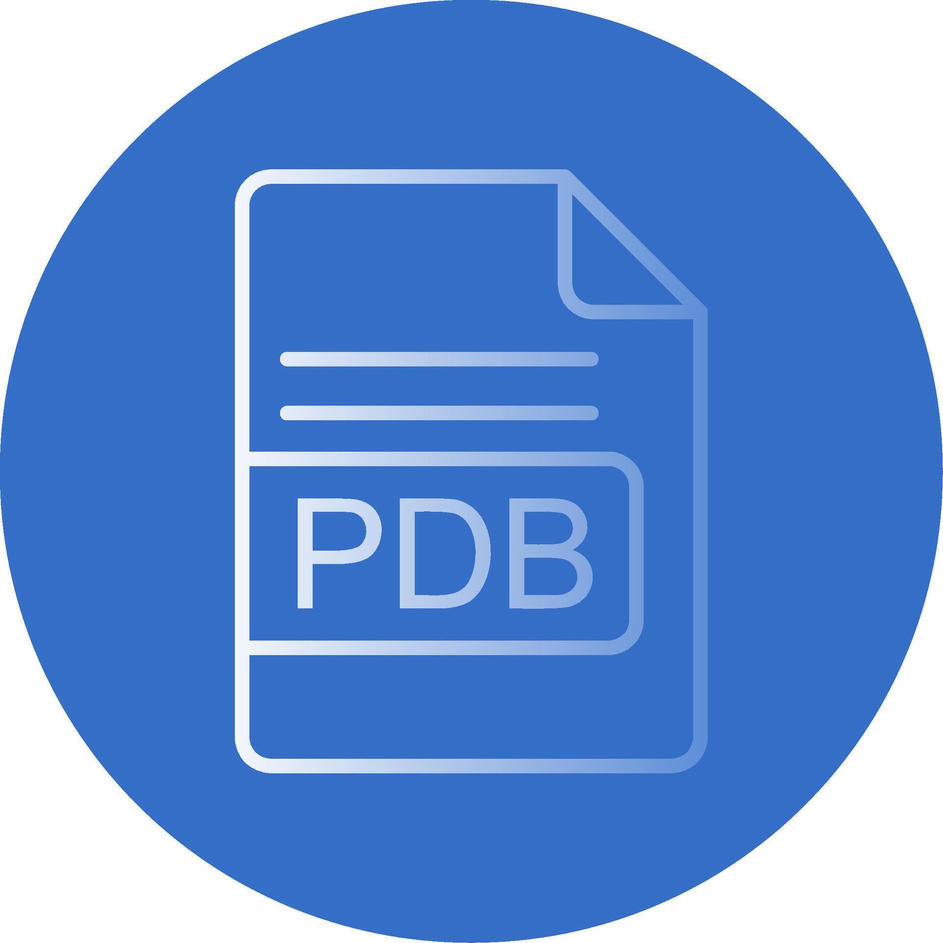 Pdb File Format Flat Bubble Icon 44226273 Vector Art At Vecteezy