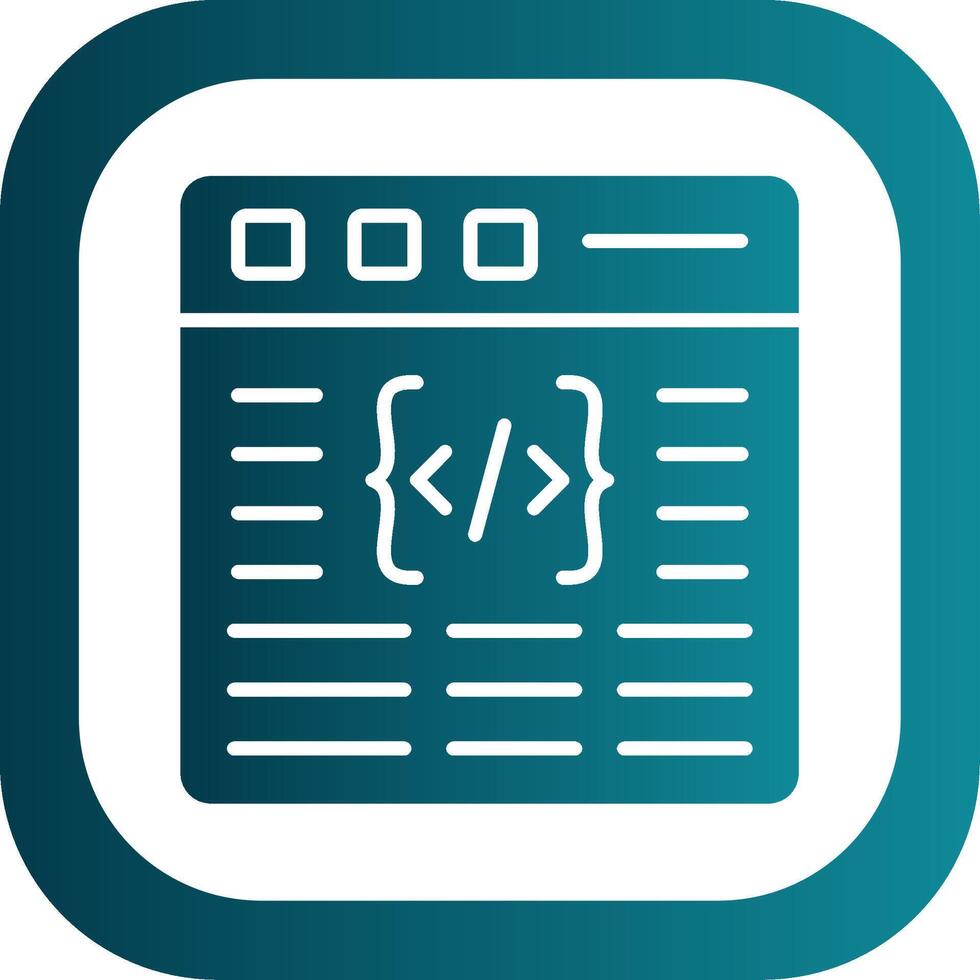 Coding Glyph Gradient Corner Icon 44228050 Vector Art at Vecteezy