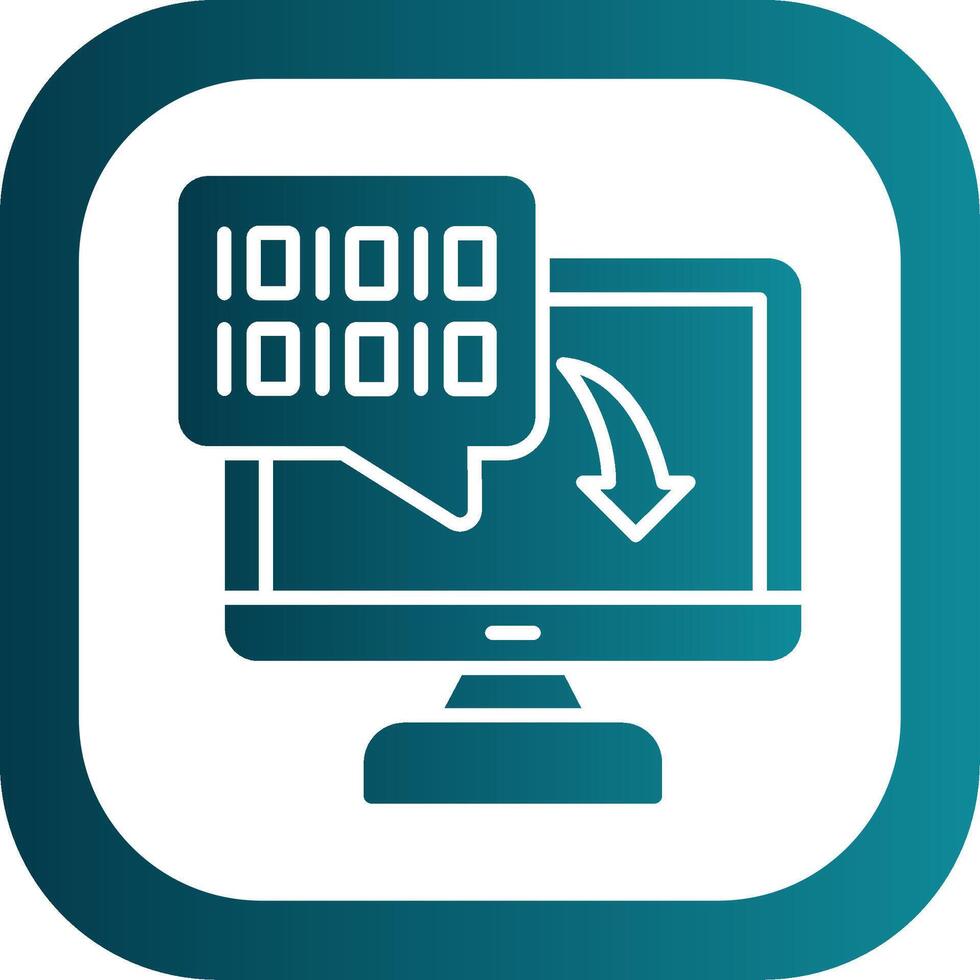 Binary Code Glyph Gradient Corner Icon 44228110 Vector Art at Vecteezy
