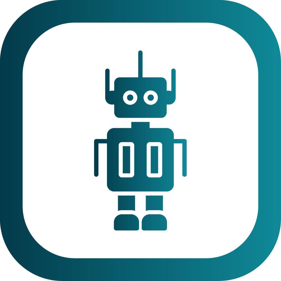 Robot Glyph Gradient Corner Icon 44228151 Vector Art at Vecteezy