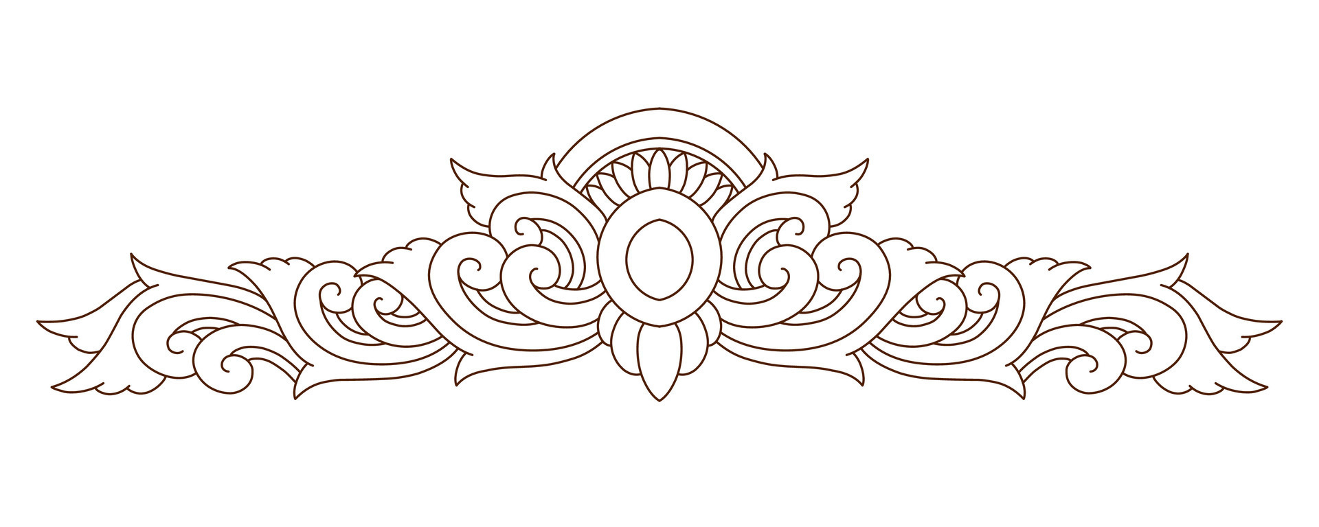 Line art Classic vintage elements ornament frame 44228891 Vector Art at ...