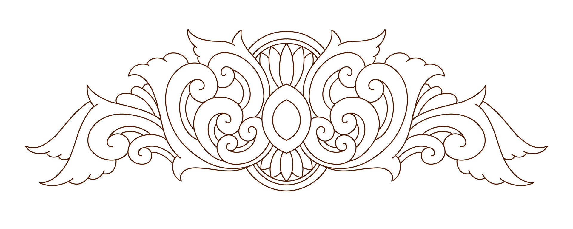 Line art Classic vintage elements ornament frame 44228899 Vector Art at ...