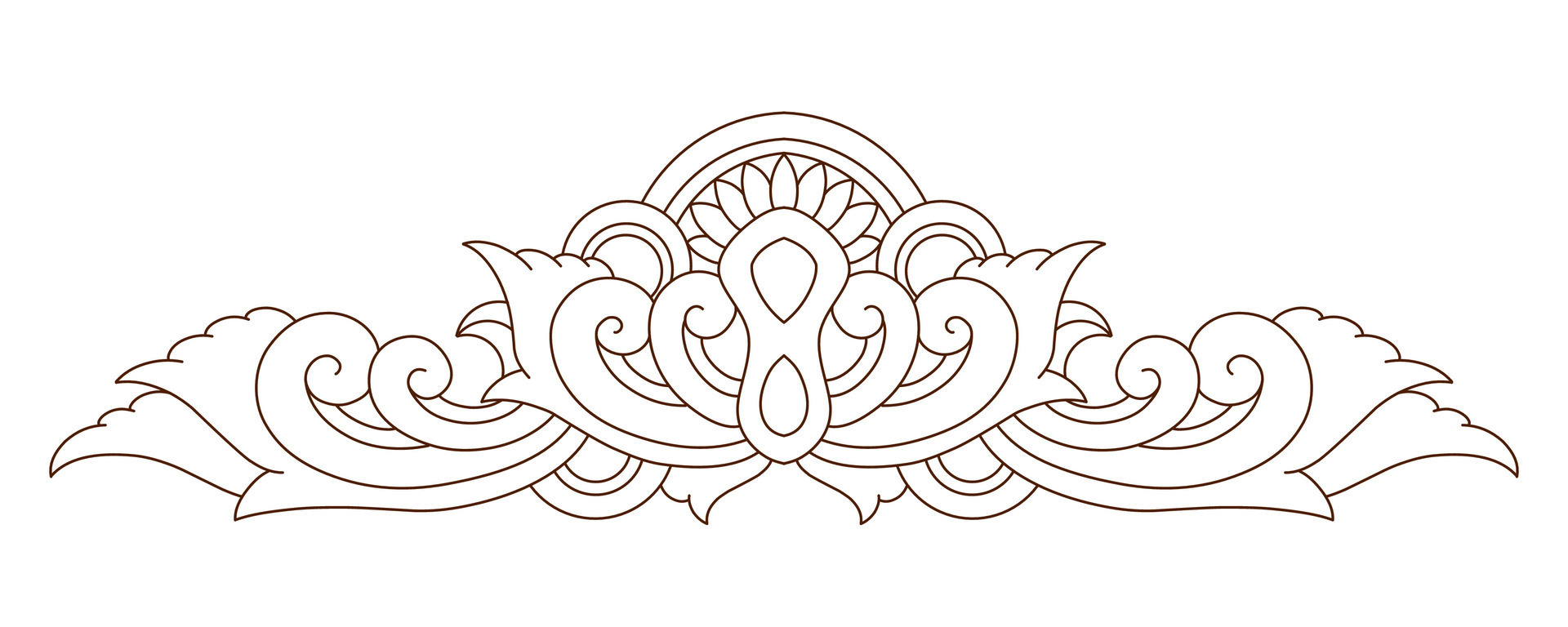 Line art Classic vintage elements ornament frame 44228904 Vector Art at ...