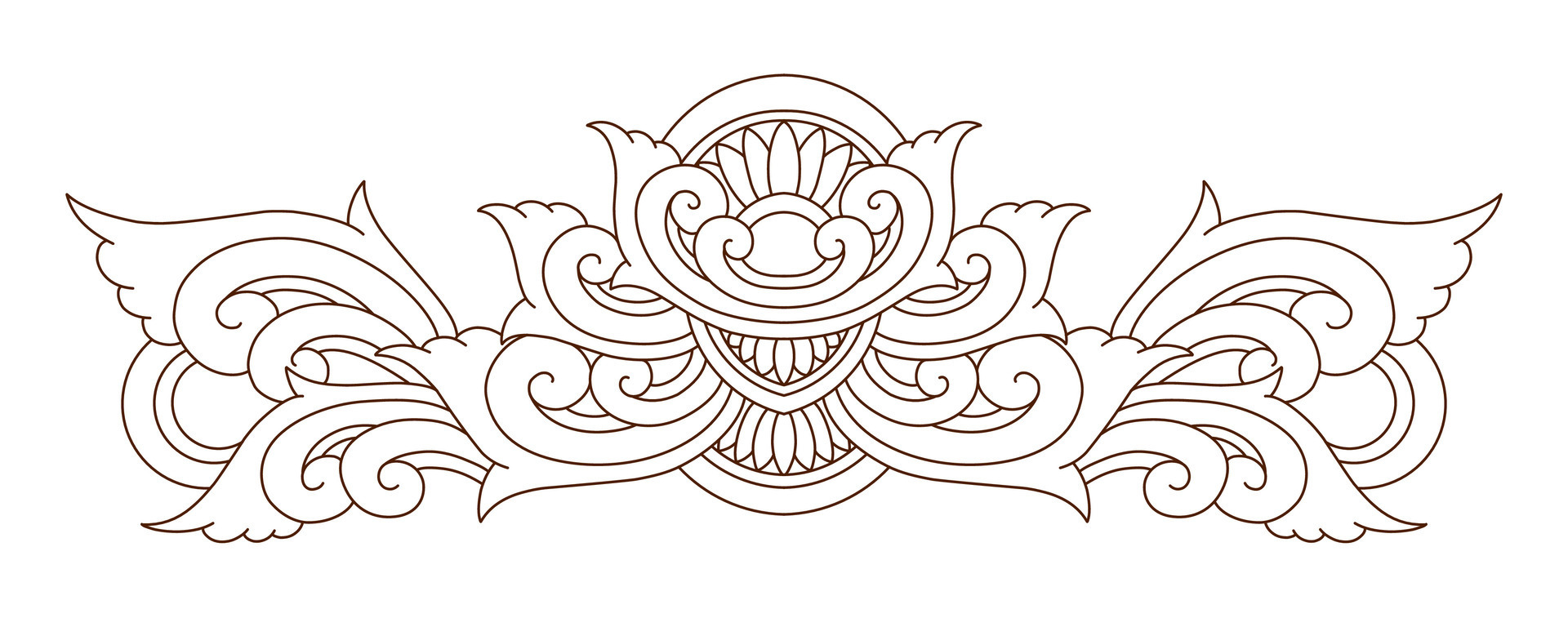 Line art Classic vintage elements ornament frame 44228908 Vector Art at ...