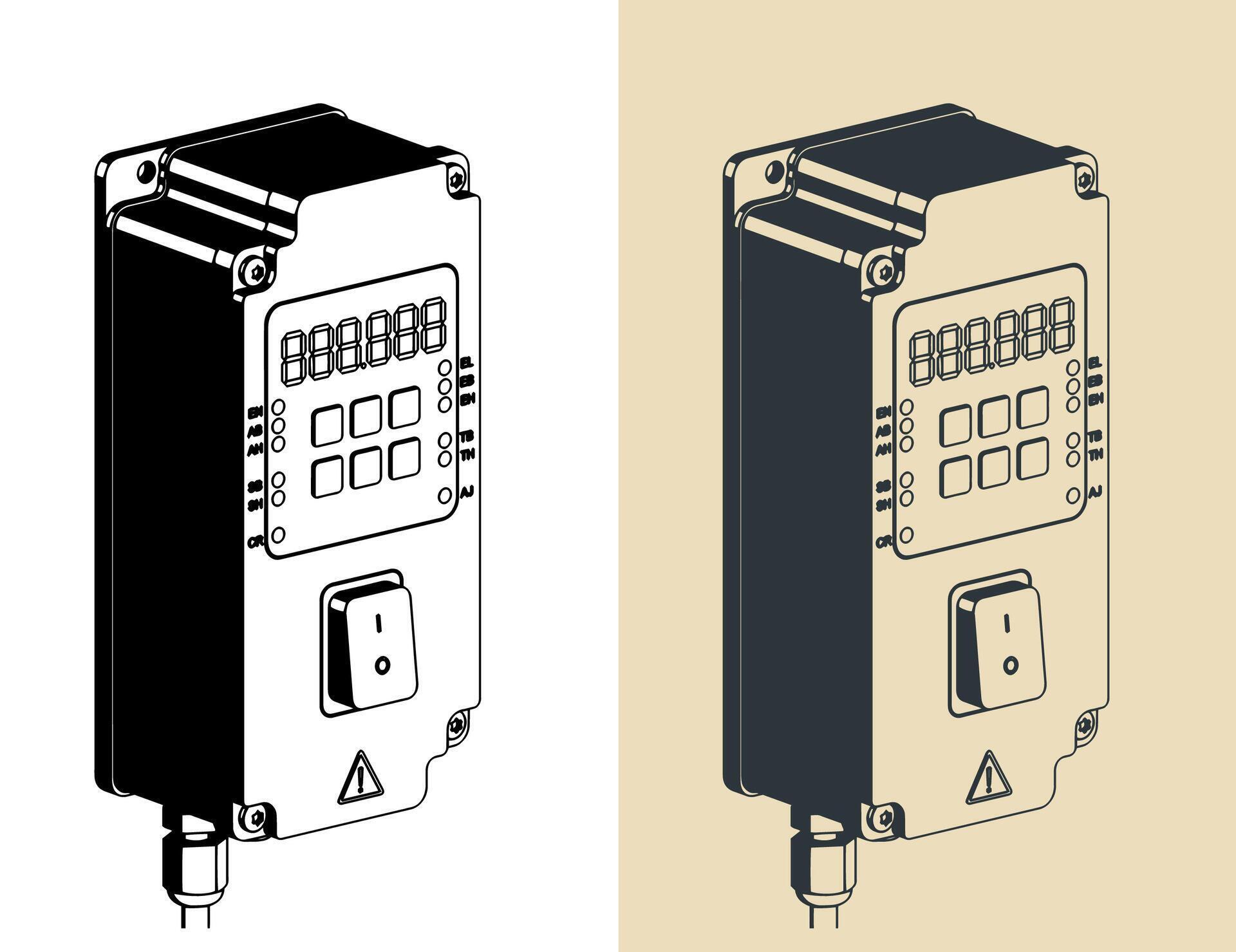 Machine control device 44236796 Vector Art at Vecteezy