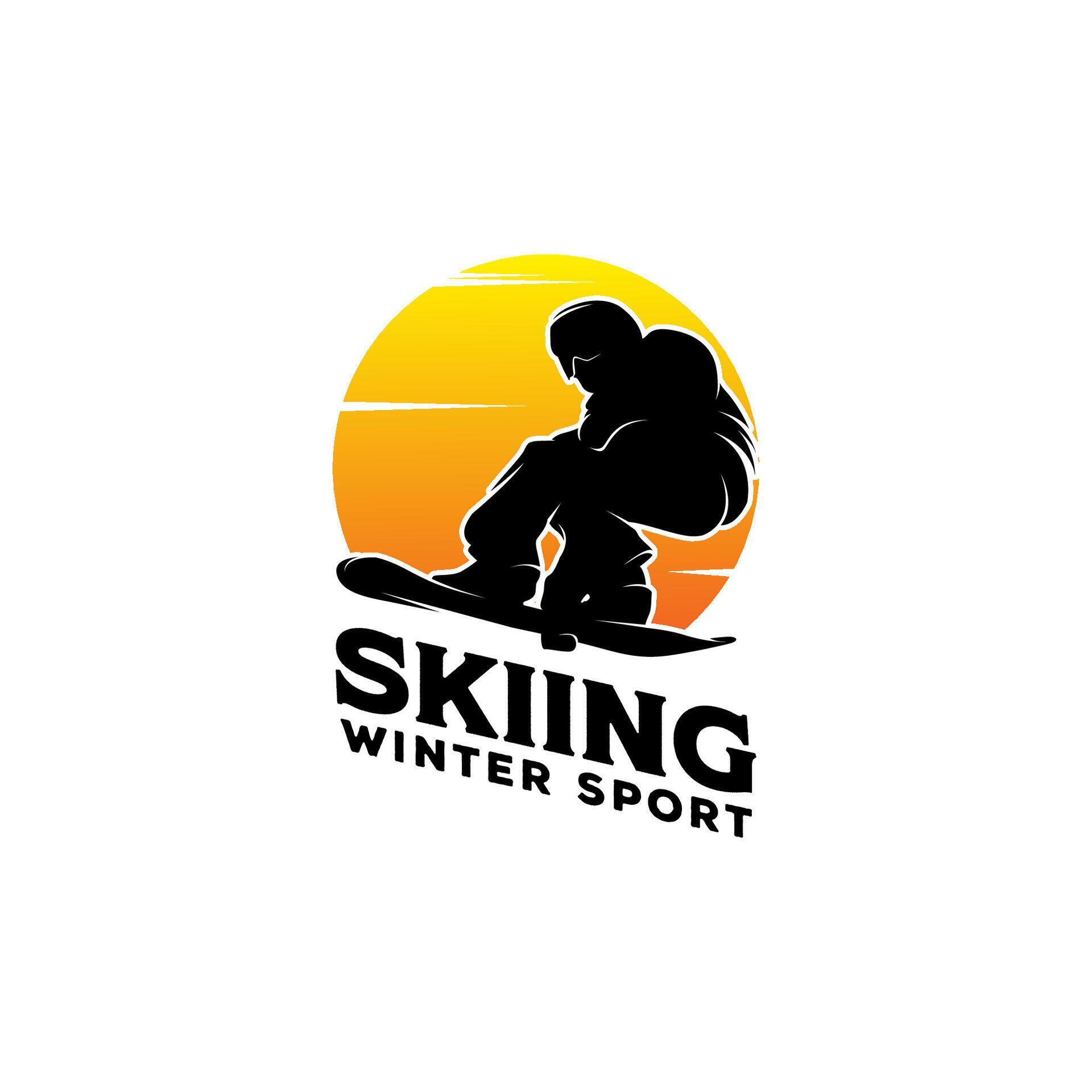 Mountain Skiing Logo Design Template 44238897 Vector Art at Vecteezy