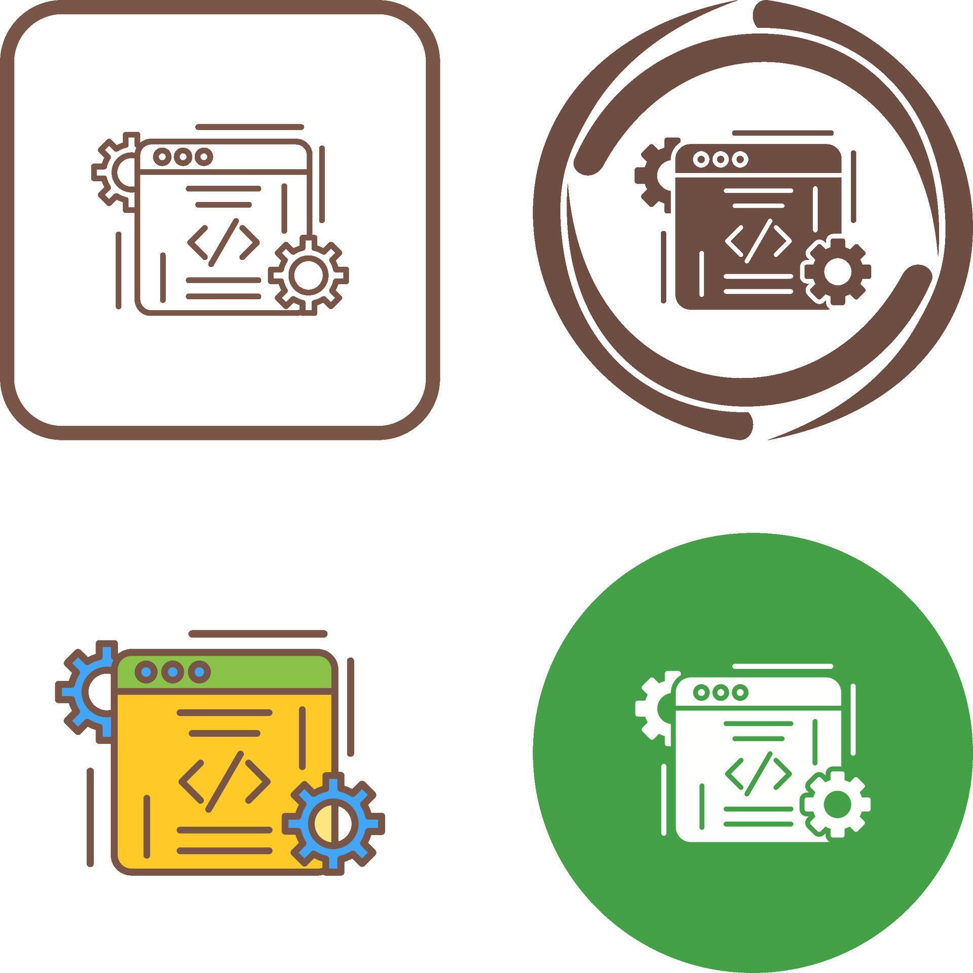 Coding Icon Design 44243467 Vector Art at Vecteezy