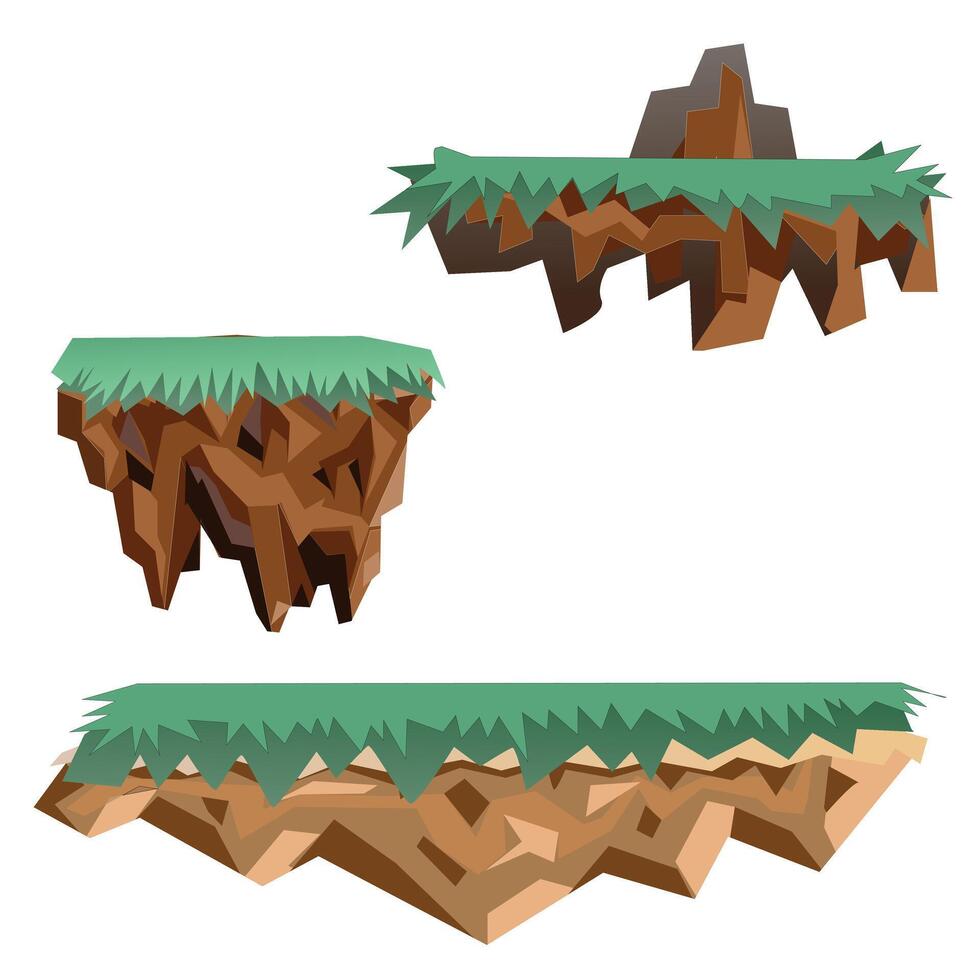 2d Floating Game Platform 44245137 Vector Art At Vecteezy