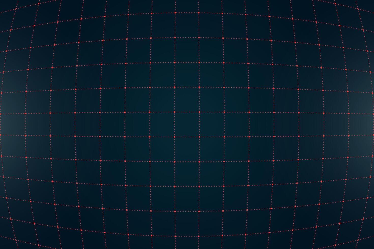 VR HUD futuristic interface voluminous square grid. Line and dot head ...