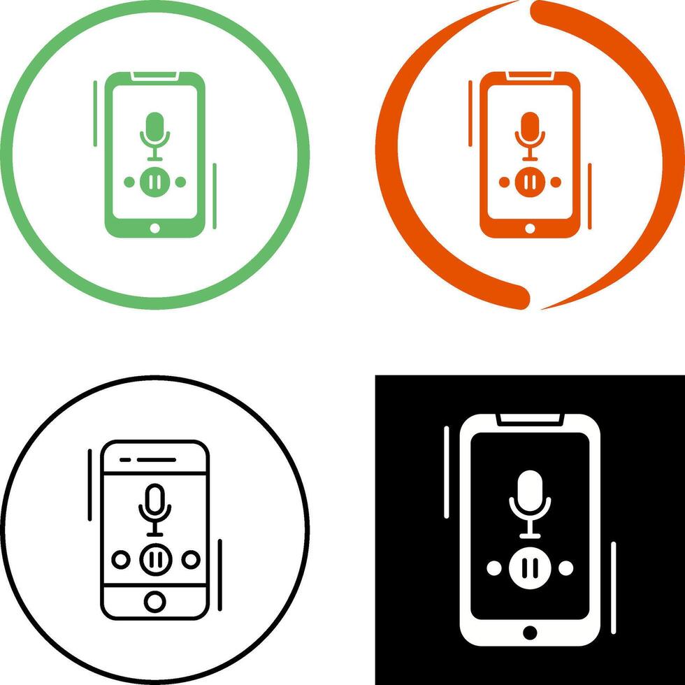 Voice Record Icon Design 44256025 Vector Art at Vecteezy