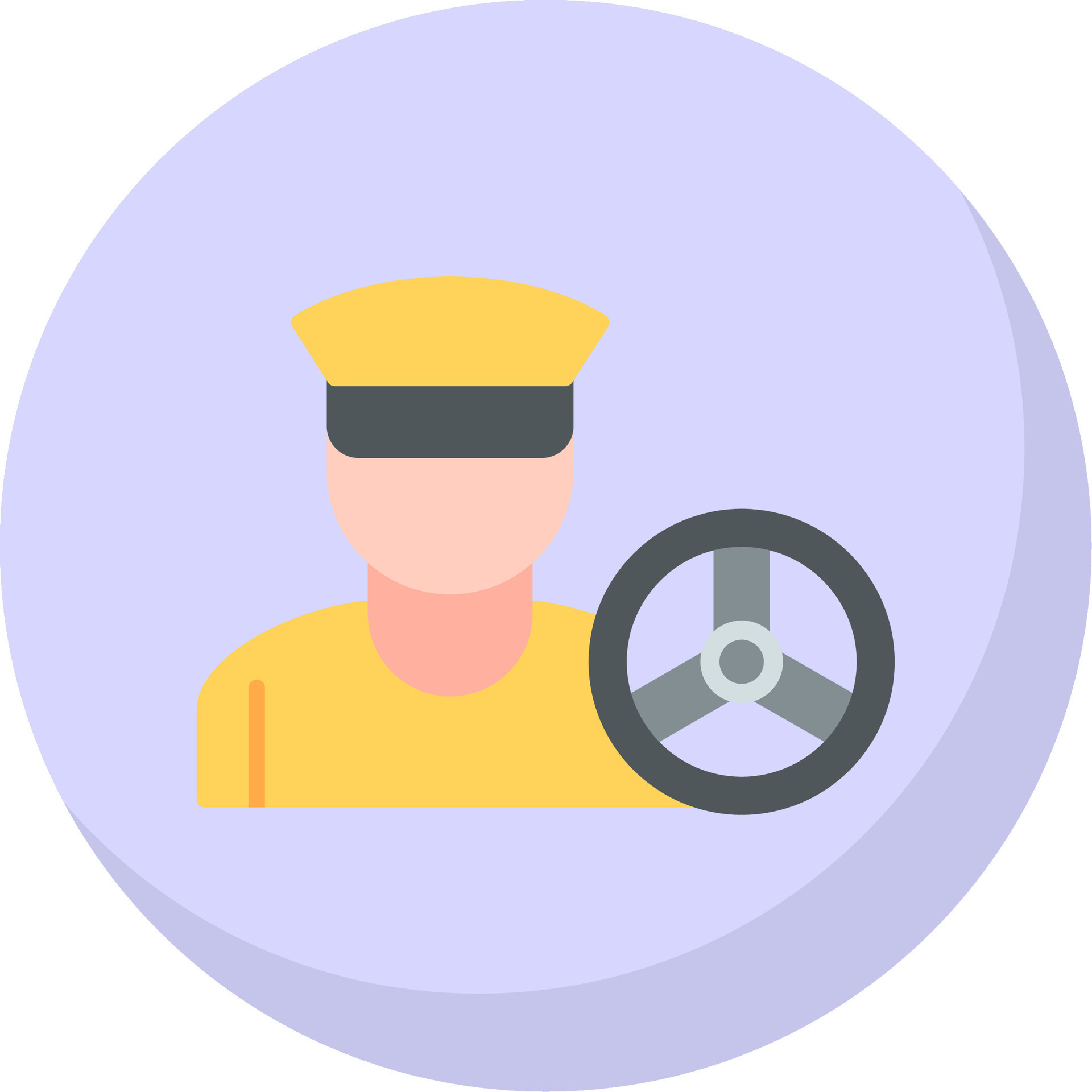 Driver Flat Bubble Icon 44260182 Vector Art at Vecteezy