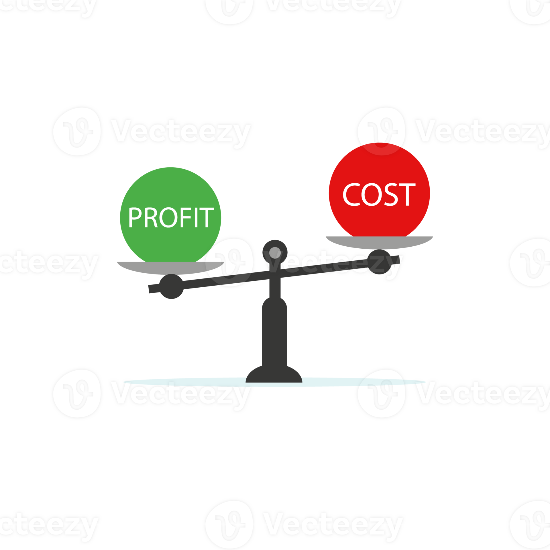 cost and profit scales, concept of compare value 44268313 PNG cost and profit scales, concept of compare value 44268313 PNG