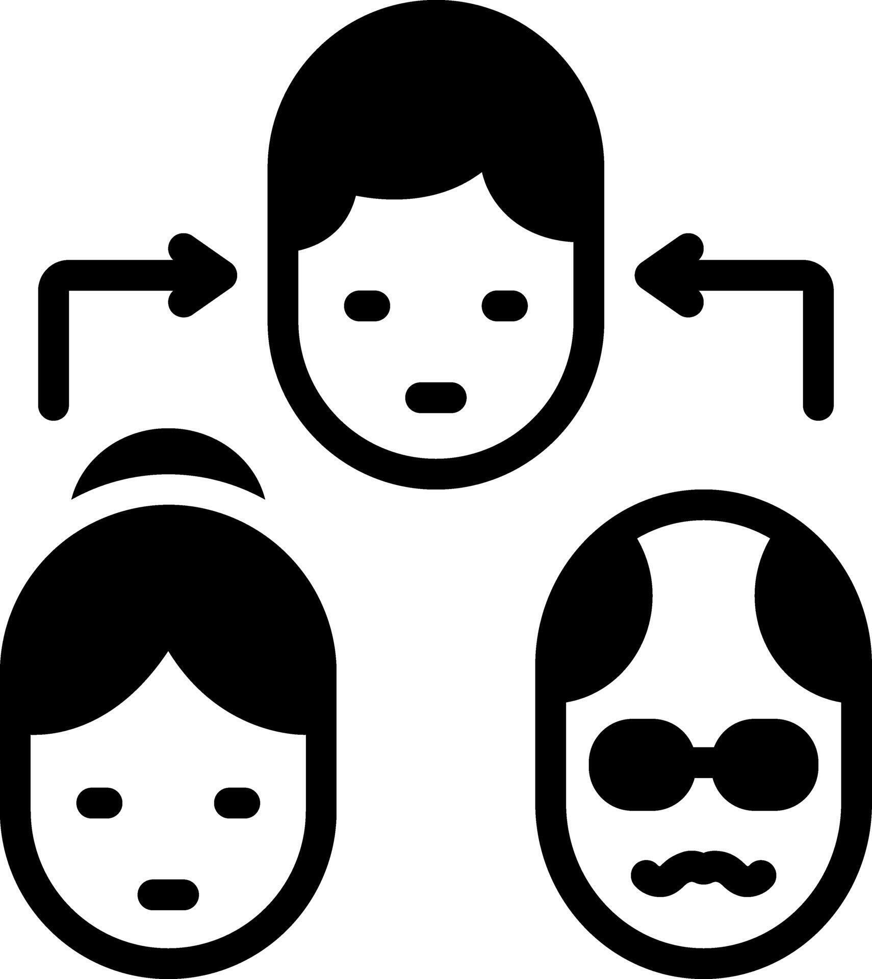 Solid black icon for inheritance 44270318 Vector Art at Vecteezy