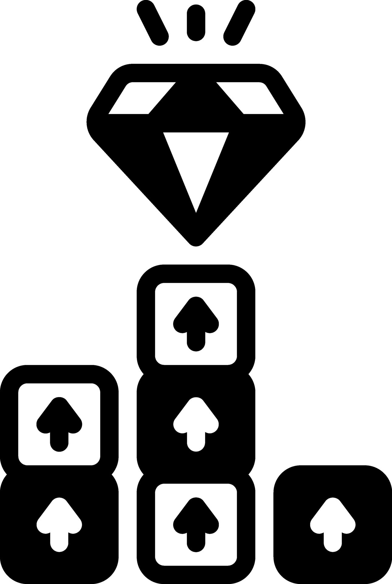 Solid black icon for values 44270531 Vector Art at Vecteezy