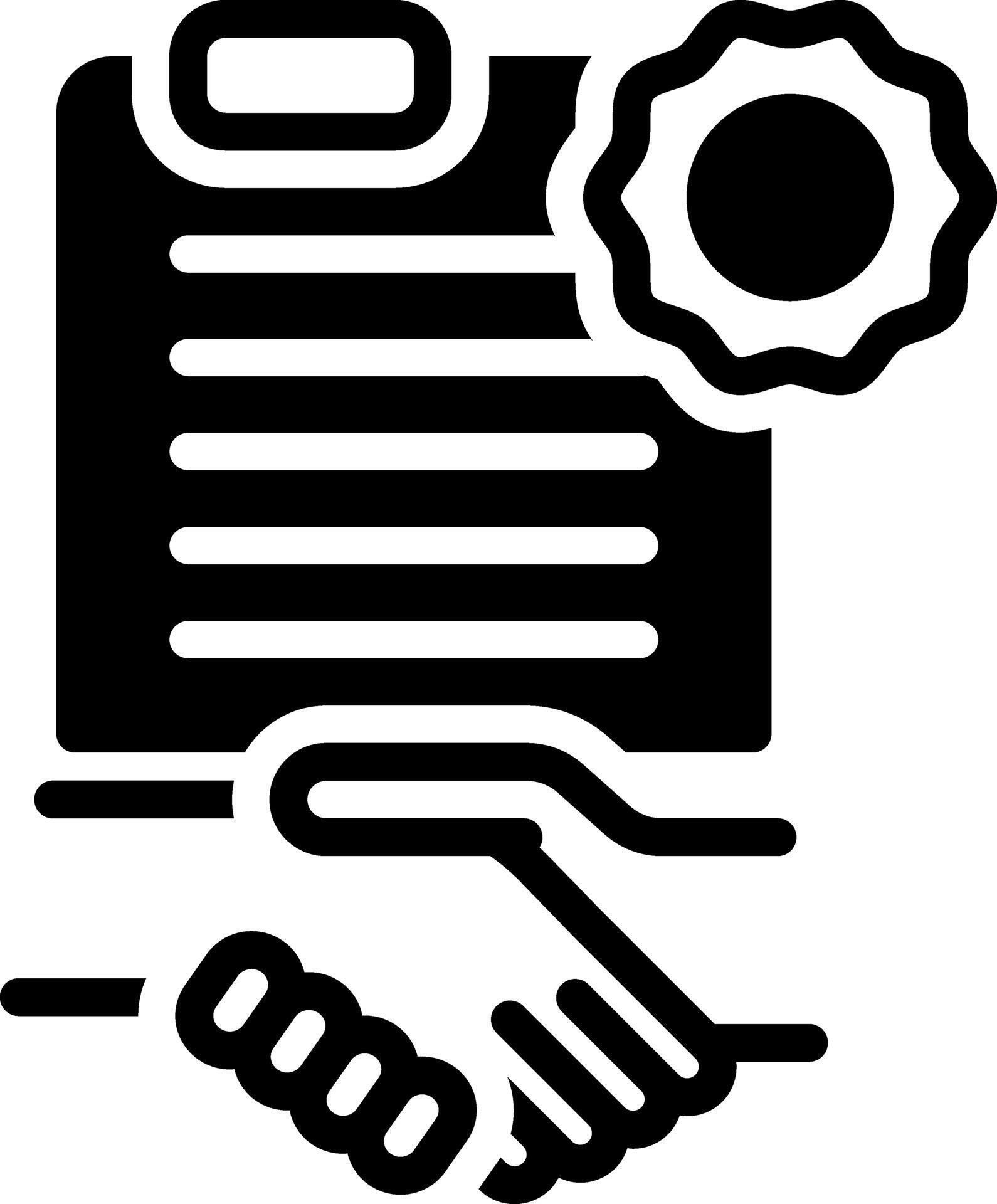 Solid black icon for commitment 44270563 Vector Art at Vecteezy