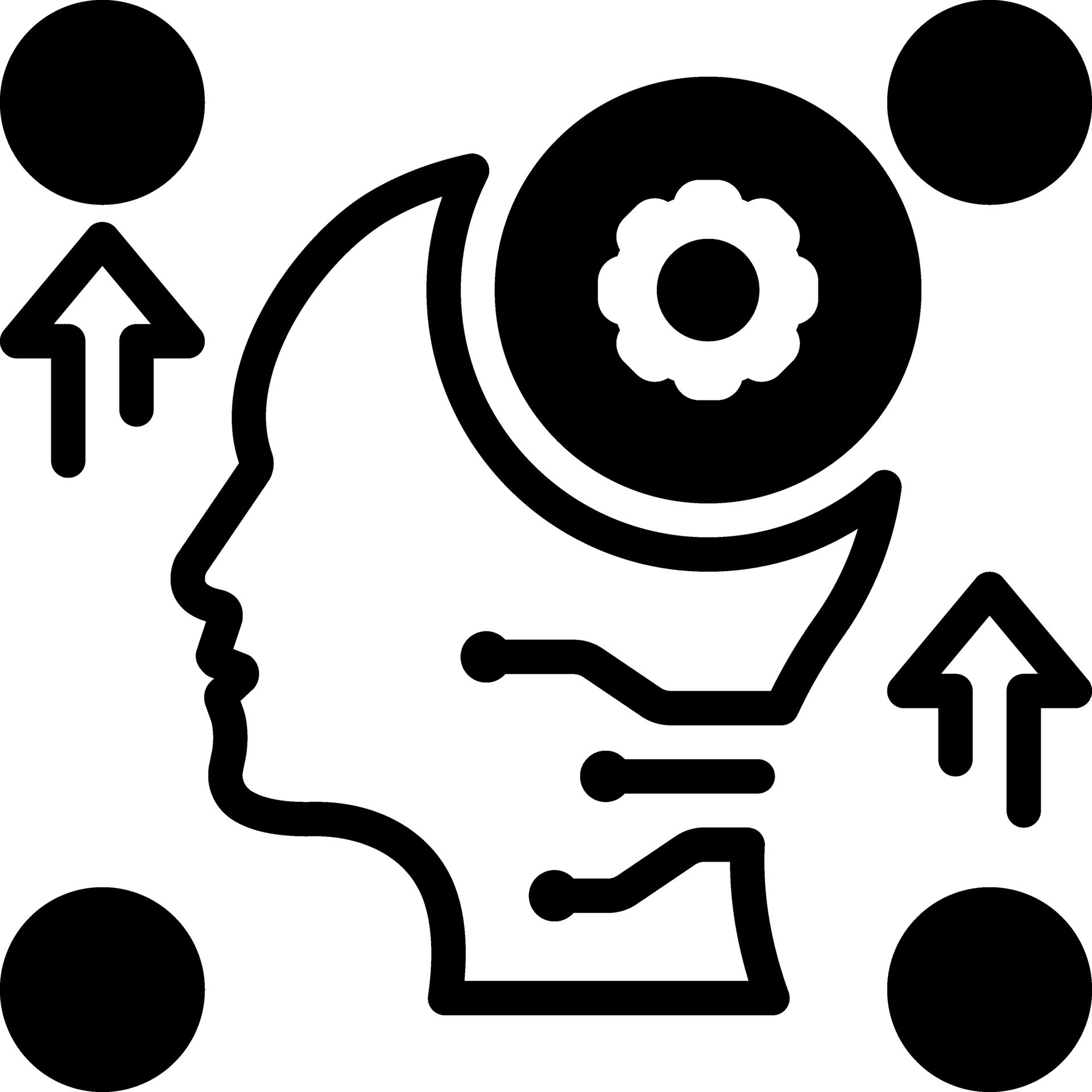 Solid black icon for skill development 44270566 Vector Art at Vecteezy