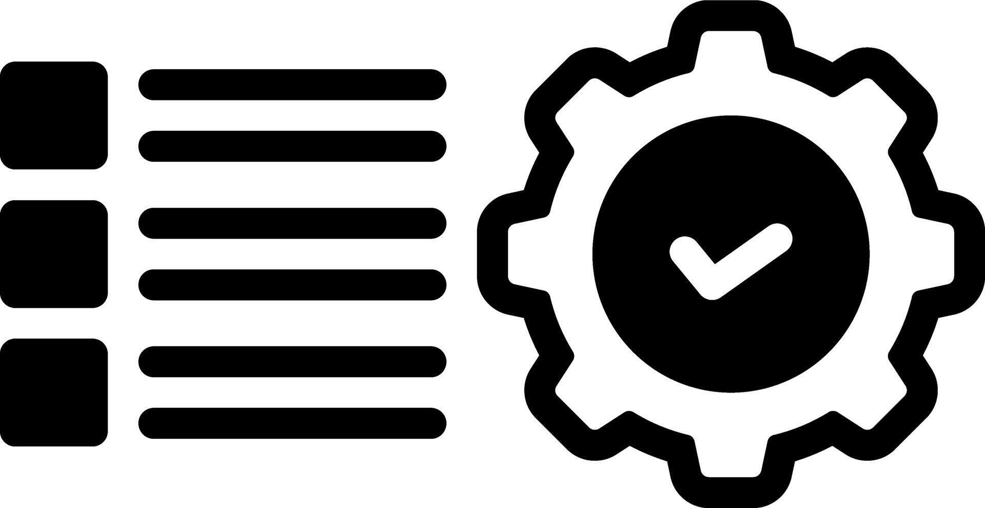 Solid black icon for preference 44270735 Vector Art at Vecteezy