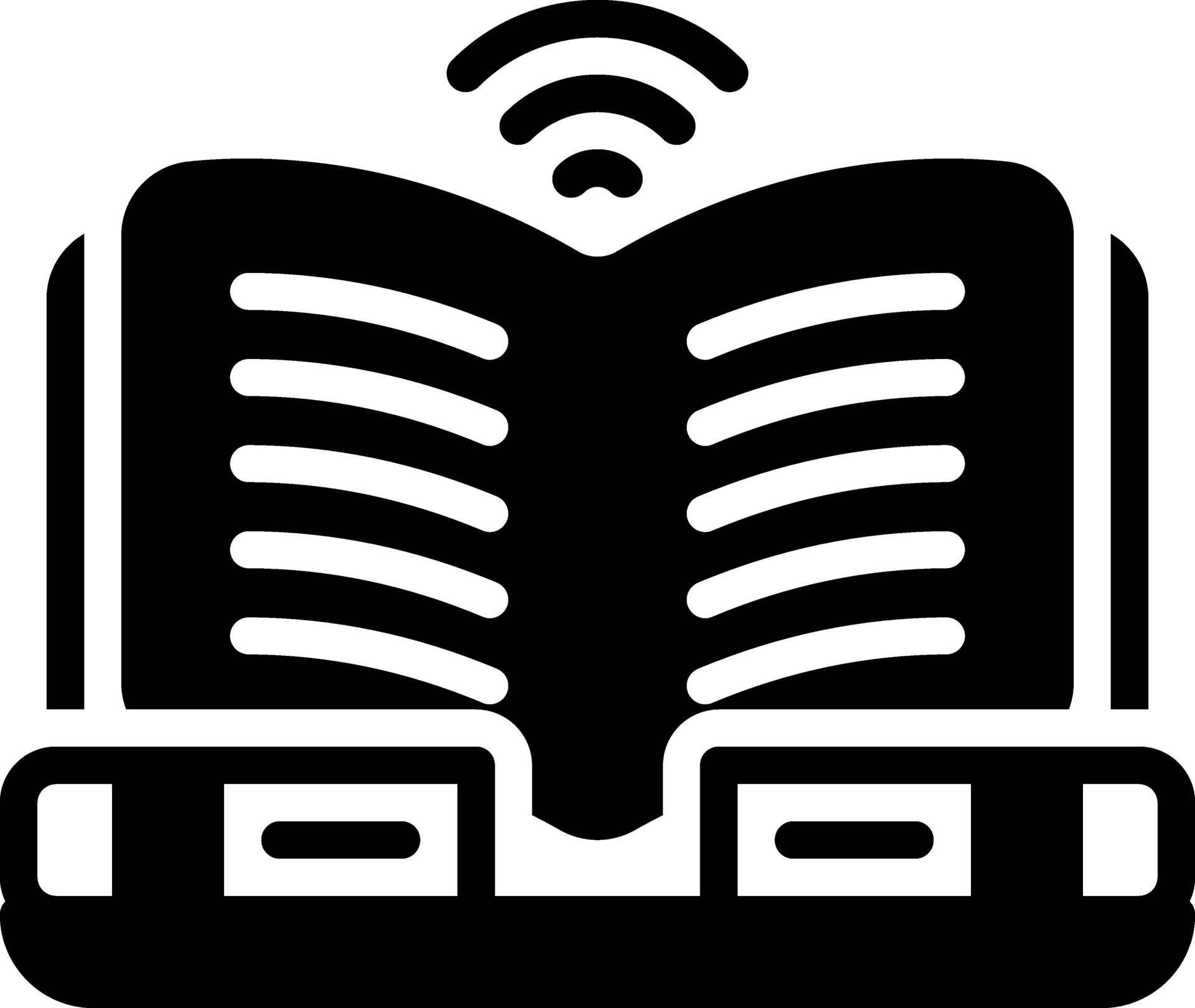 Solid black icon for e learning 44270804 Vector Art at Vecteezy