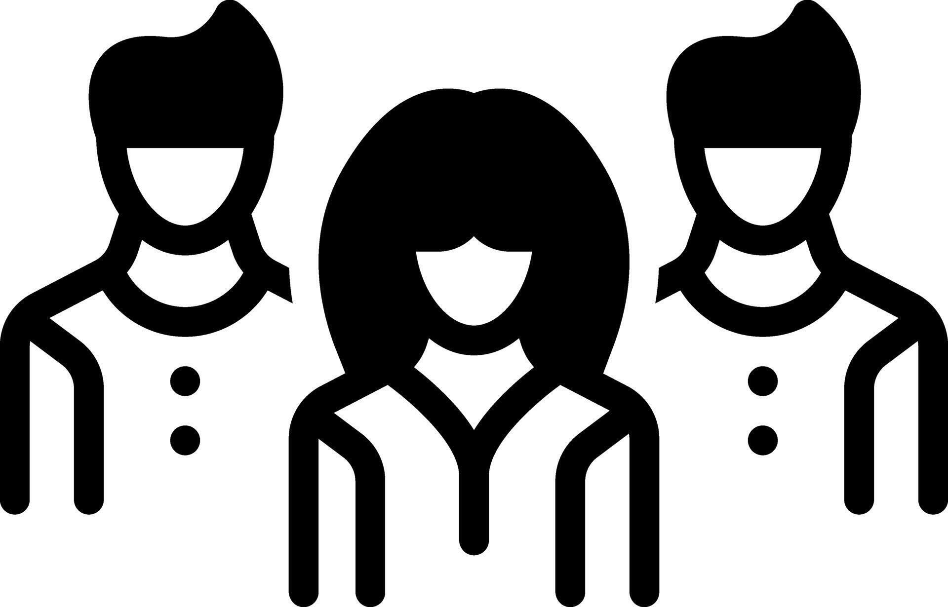 Solid black icon for human 44270856 Vector Art at Vecteezy