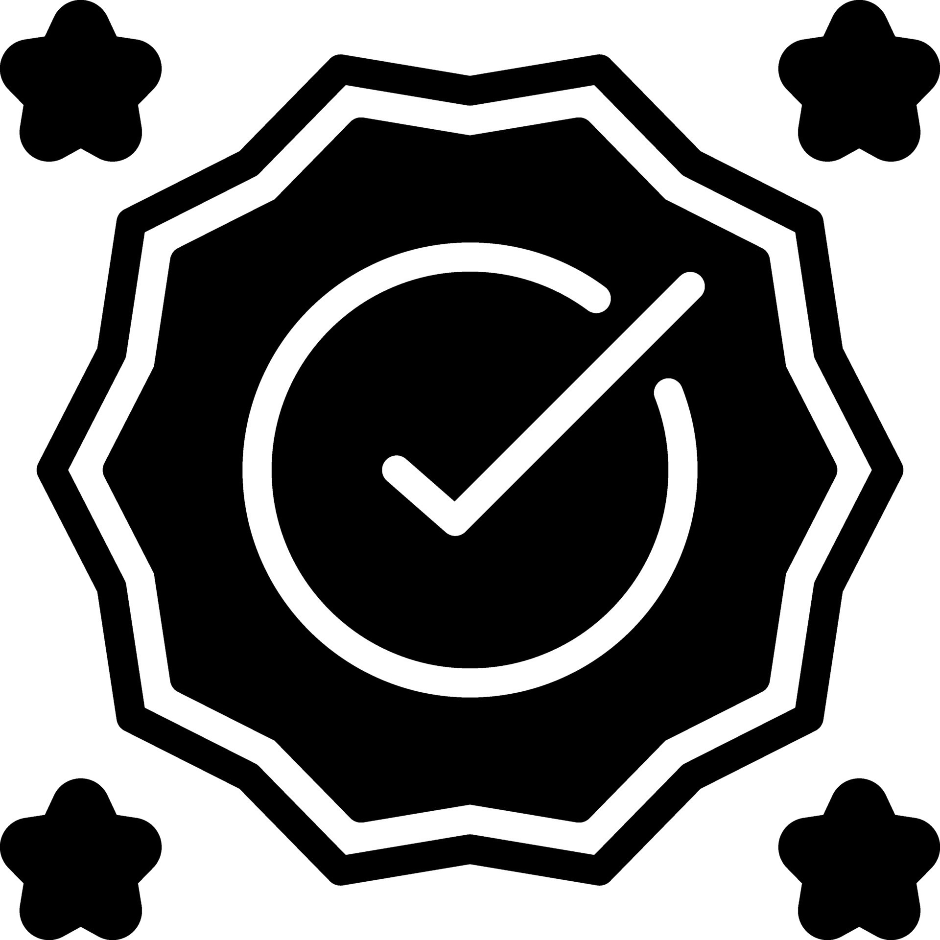 Solid black icon for correct 44271010 Vector Art at Vecteezy