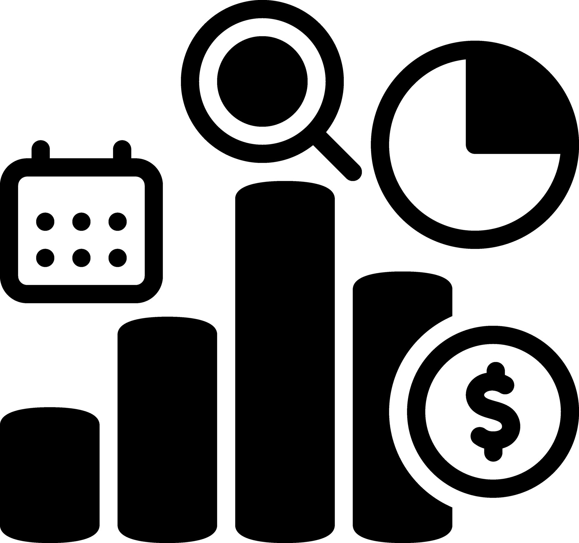Solid black icon for analytics 44271174 Vector Art at Vecteezy
