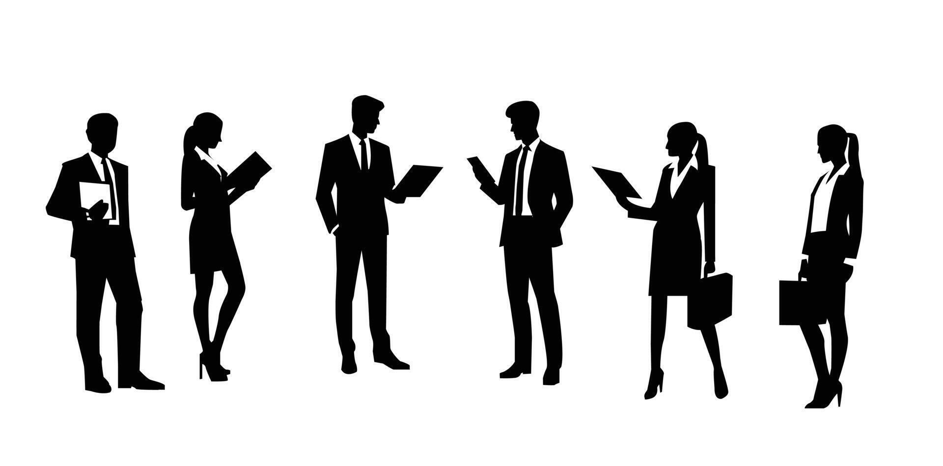 Silhouette Business People 44271268 Vector Art At Vecteezy