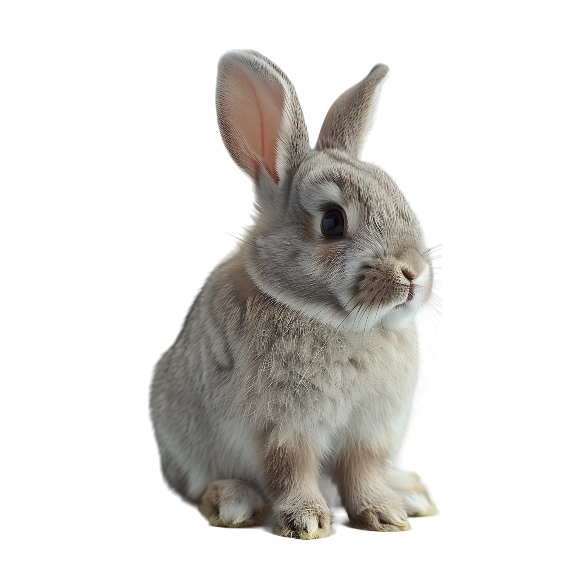 Cute bunny rabbit on isolated transparent background 44273965 PNG