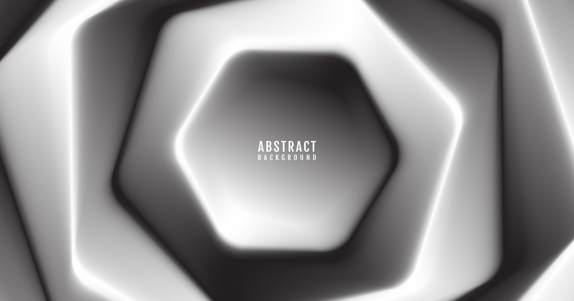 3d Black White Techno Background Overlap Layer On Bright Space With