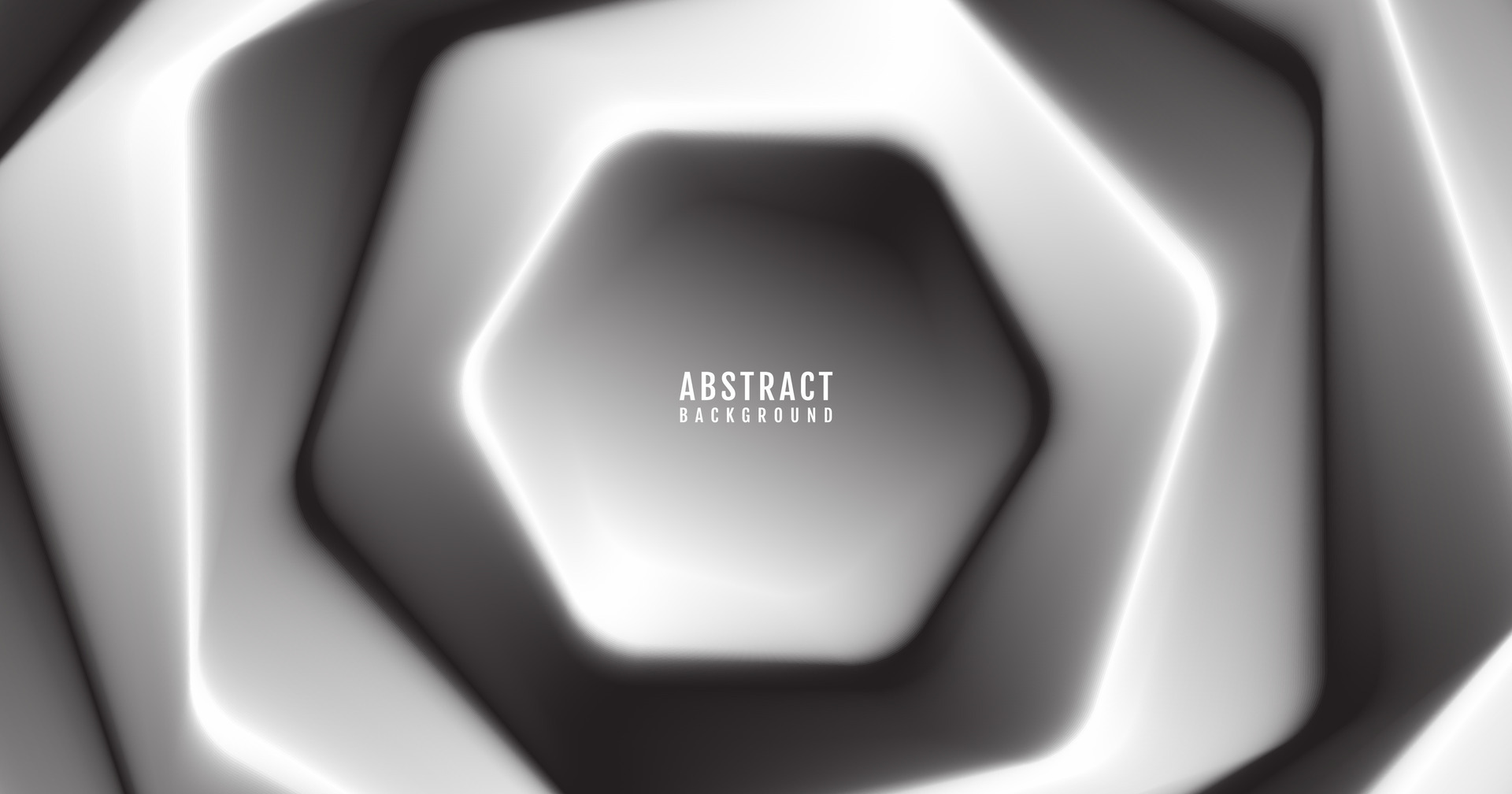 3d Black White Techno Background Overlap Layer On Bright Space With