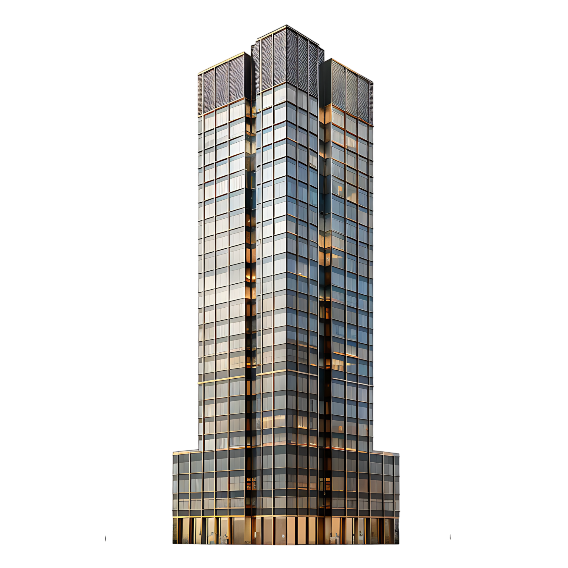 Tall city building on isolated transparent background 44276137 PNG